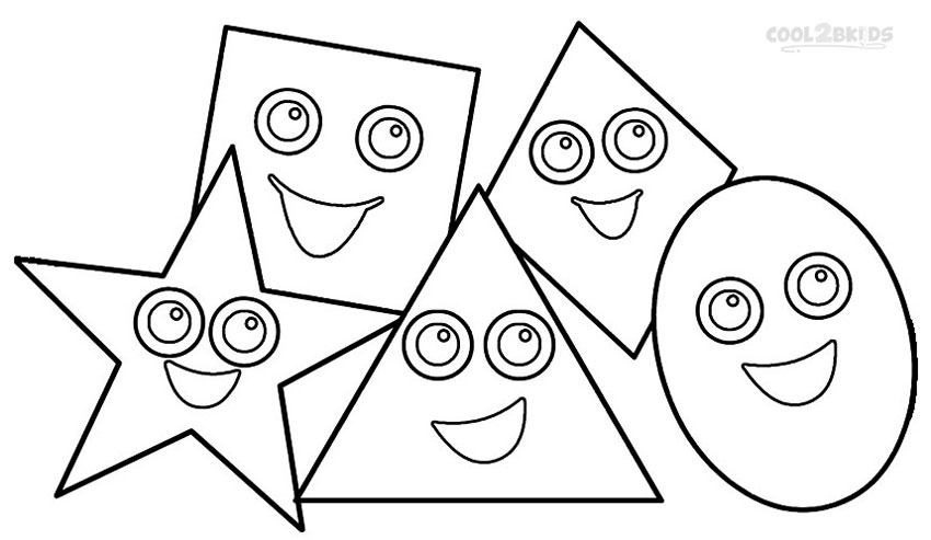Printable Shapes Coloring Pages For Kids Cool2bKids