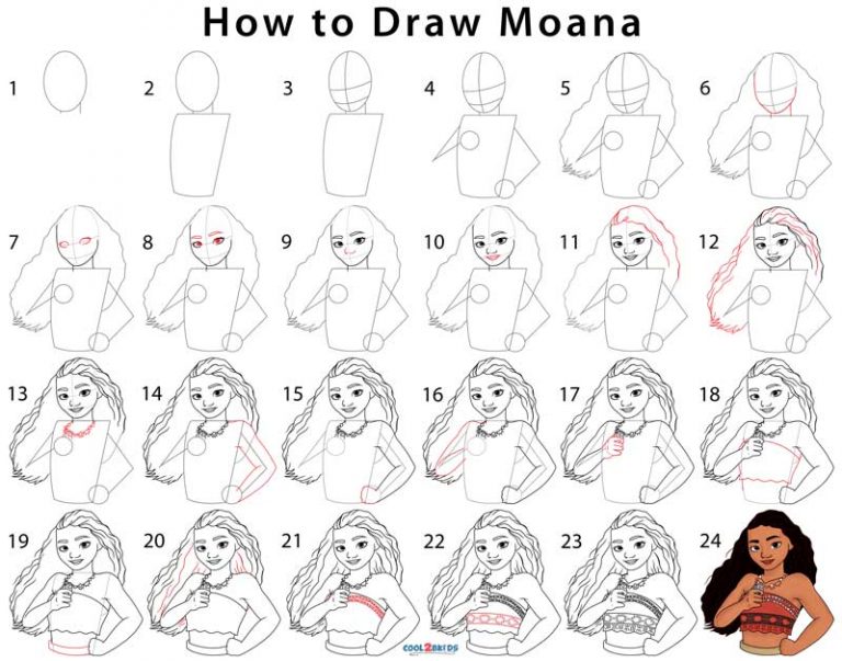 How to Draw Moana (Step by Step Pictures) How to Draw Moana (Step by Step Pictures)