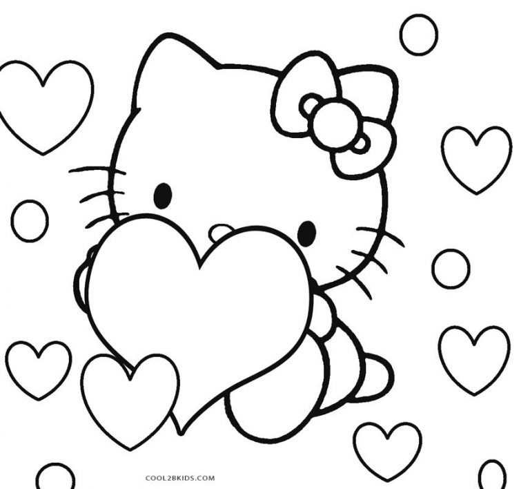 Dibujos de Hello Kitty para colorear - Páginas para imprimir gratis