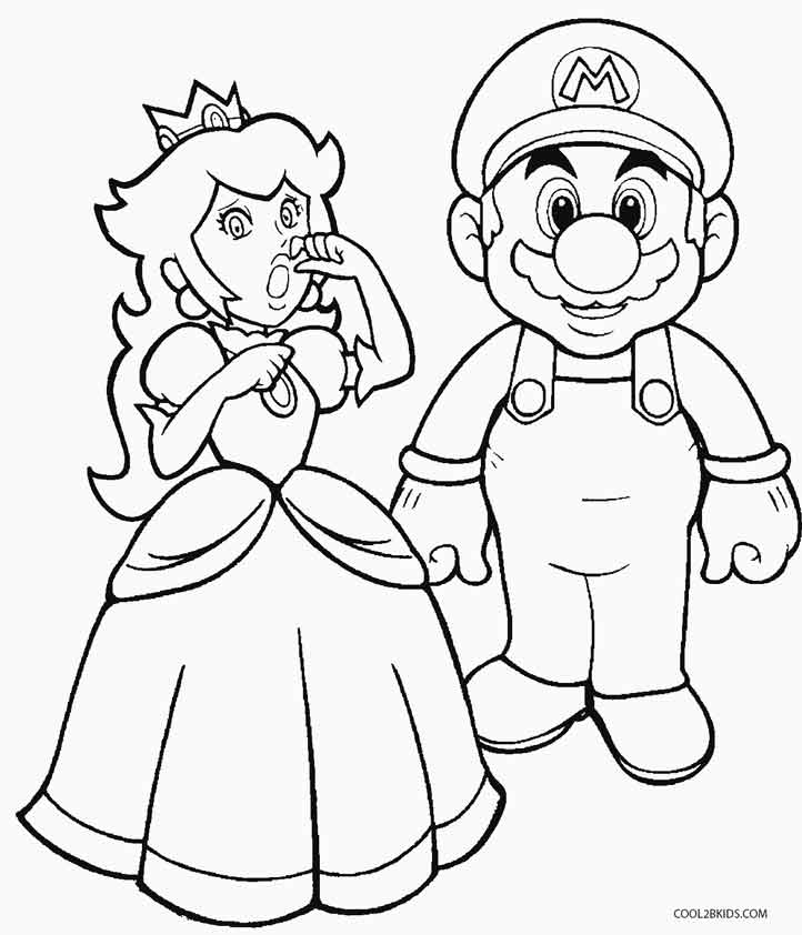 Princesa Peach Y Sus Amigos Para Colorear Imprimir E Dibujar Dibujos
