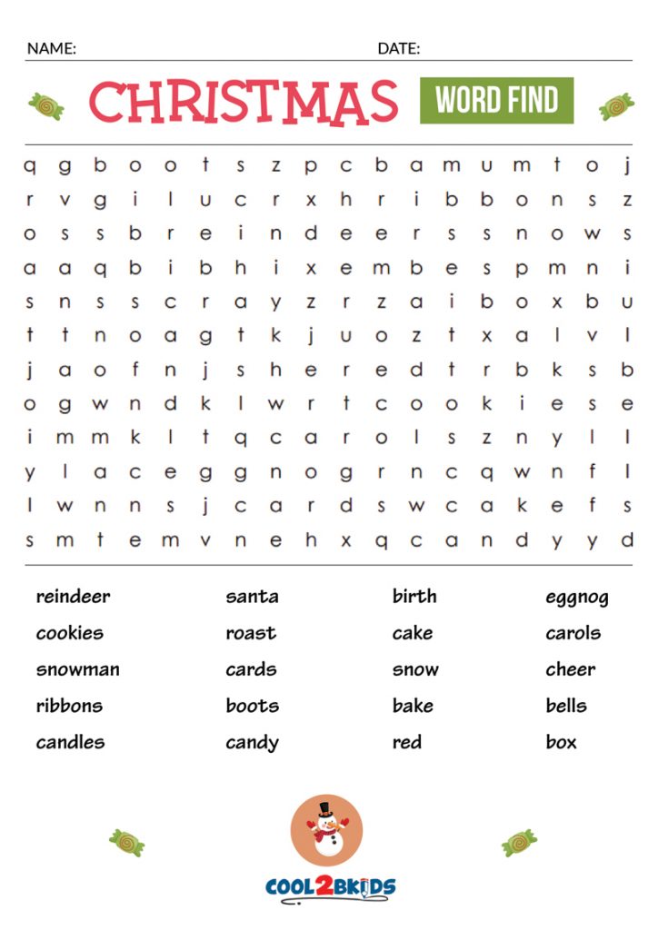 Printable Christmas Word Search Cool2bKids printable-christmas-word-search-cool2bkids