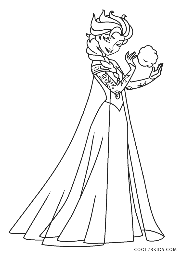 Coloriages Elsa Coloriages Gratuits à Imprimer