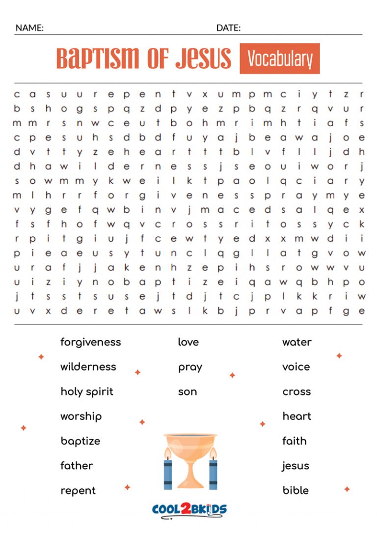 Printable Jesus Word Search - Cool2bKids