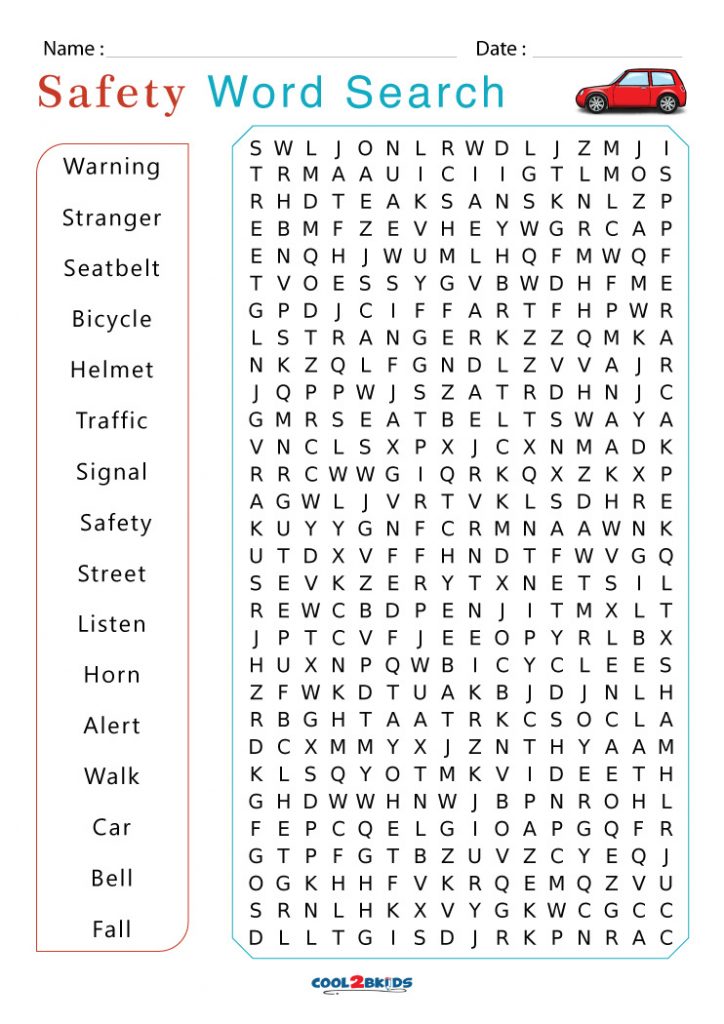 Printable Safety Word Search Cool2bKids printable-safety-word-search-cool2bkids