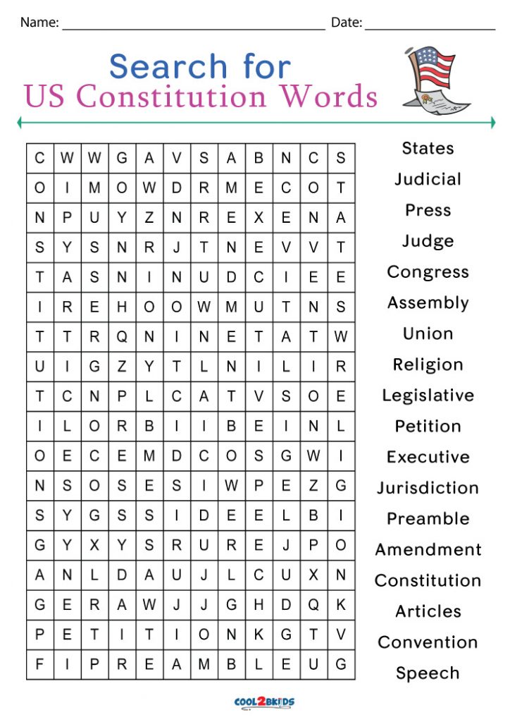 Printable Constitution Word Search Cool2bKids printable-constitution-word-search-cool2bkids