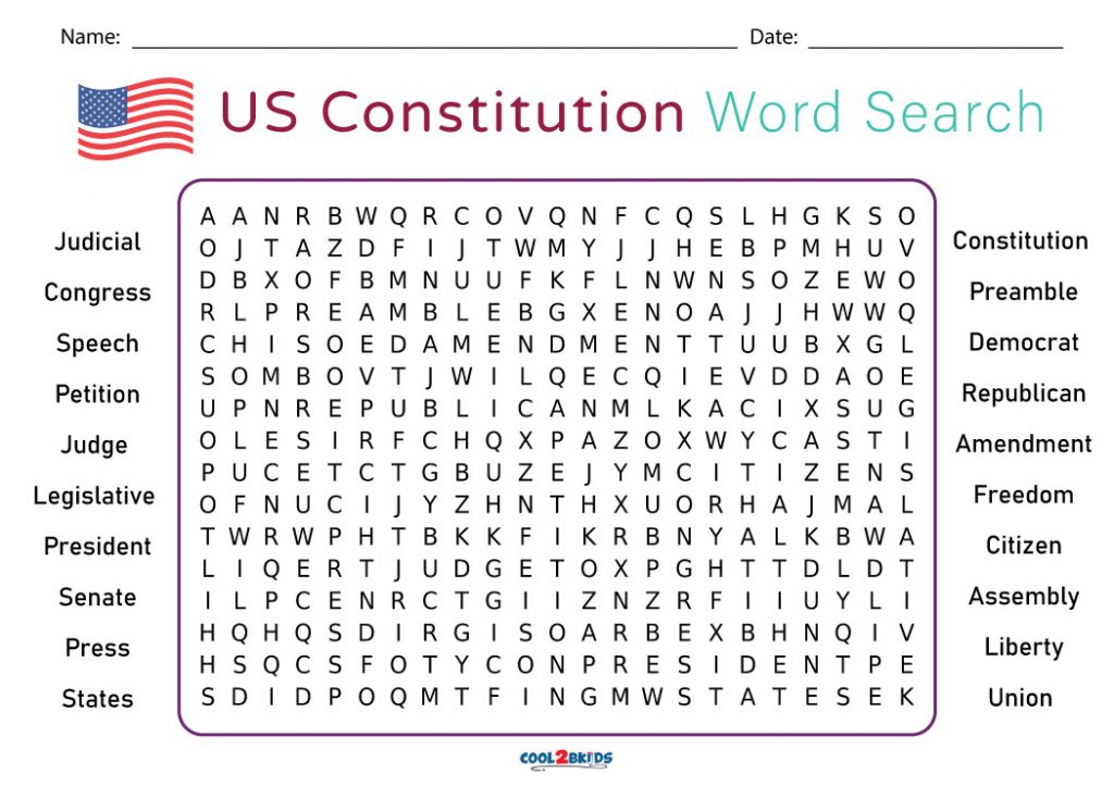 Printable Constitution Word Search Cool2bKids printable-constitution-word-search-cool2bkids