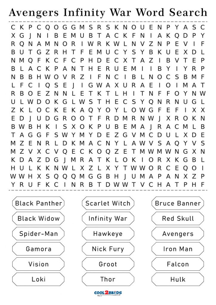 Printable Avengers Word Search printable-avengers-word-search