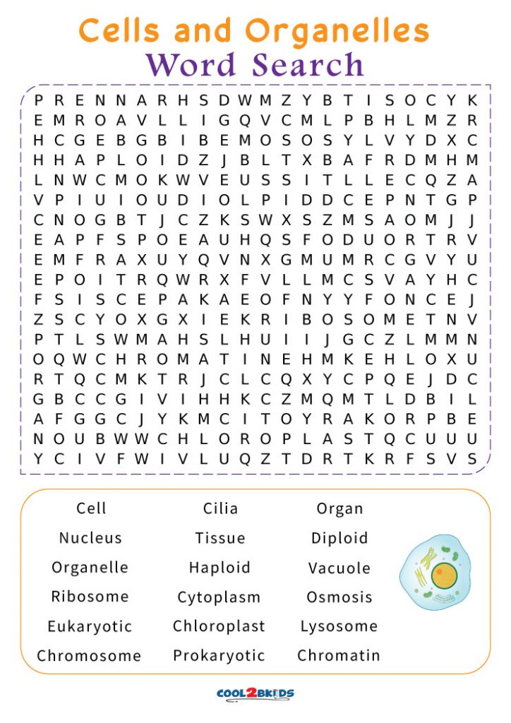 Printable Cell Word Search Printable Cell Word Search