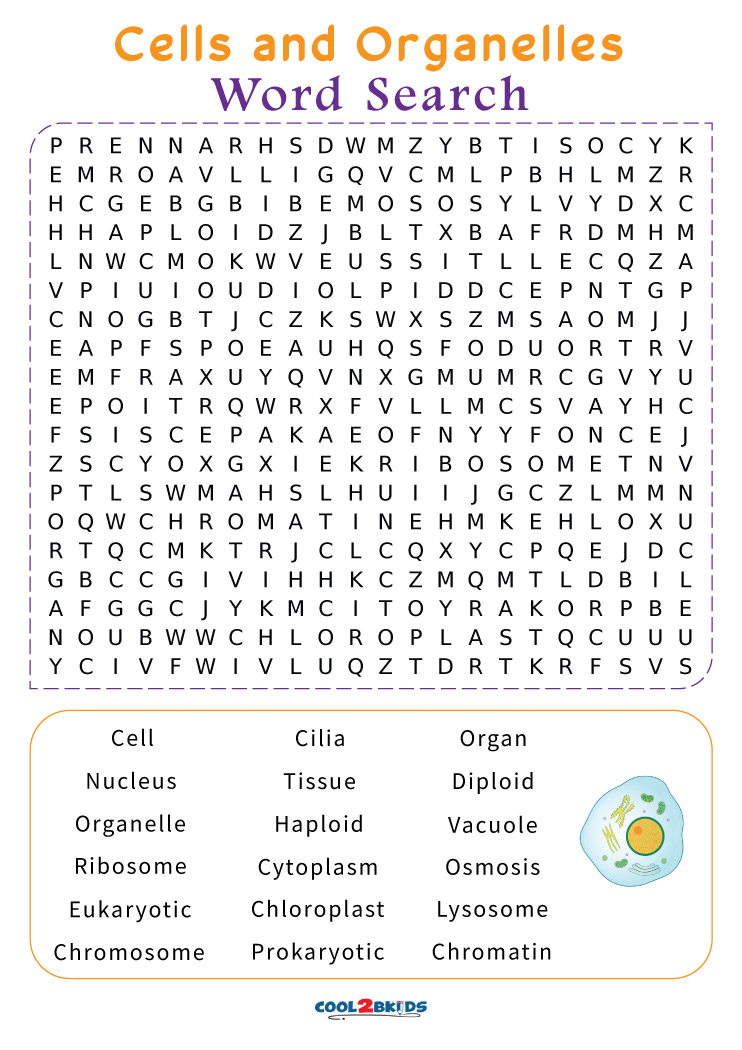 Printable Cell Word Search