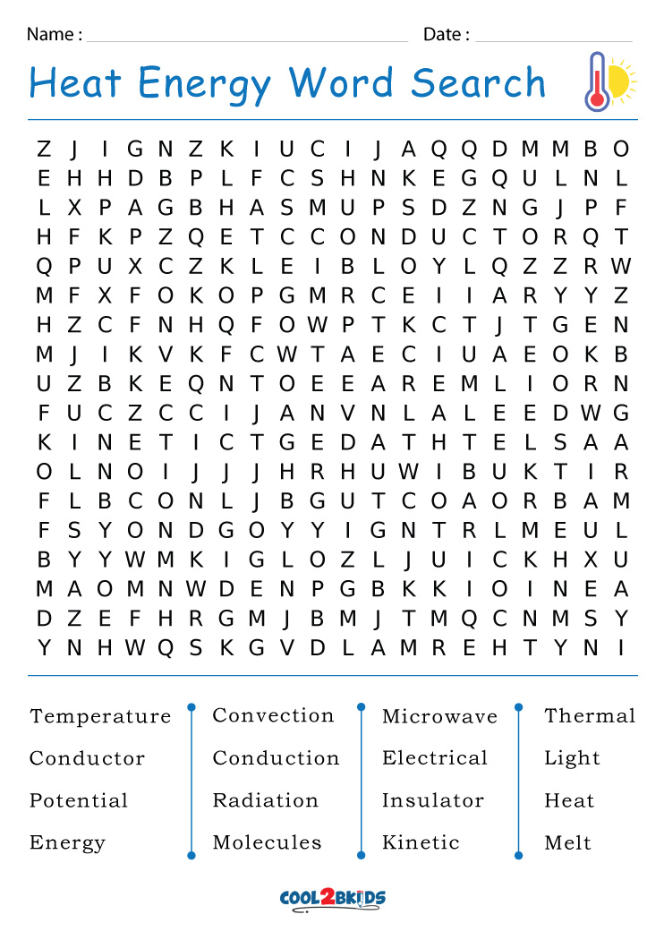 Printable Energy Word Search printable-energy-word-search