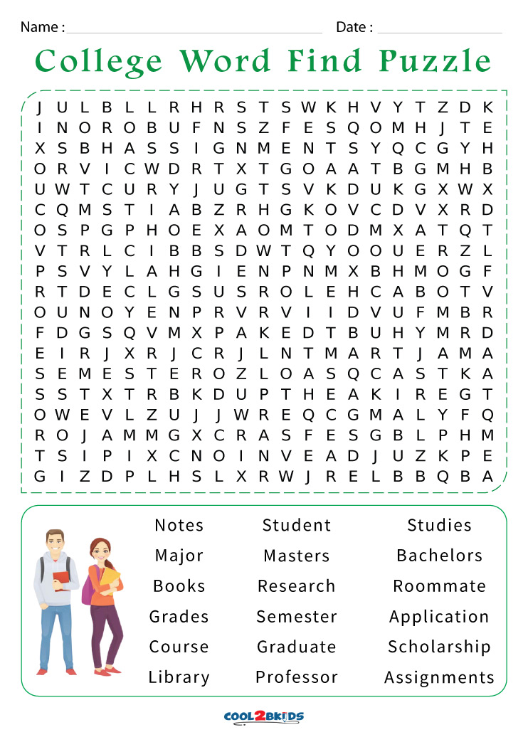Printable College Word Search printable-college-word-search