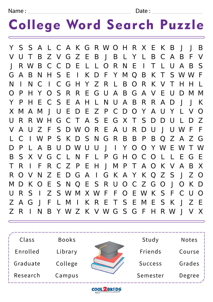 Printable College Word Search printable-college-word-search