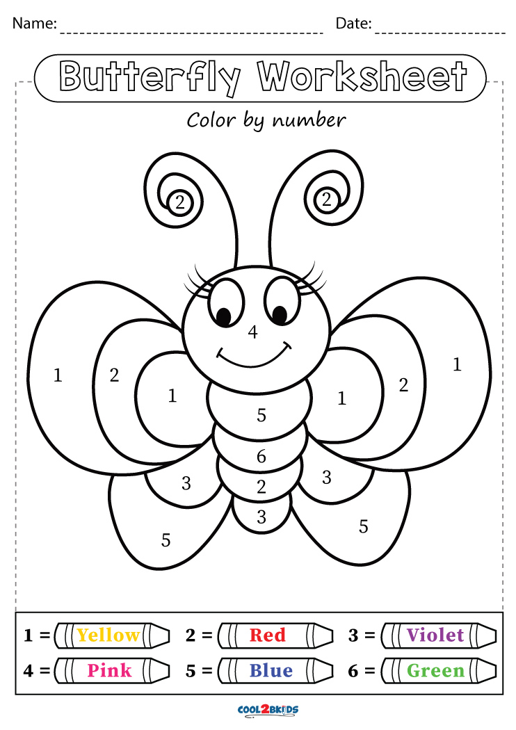 Free Printable Preschool Butterfly Worksheets