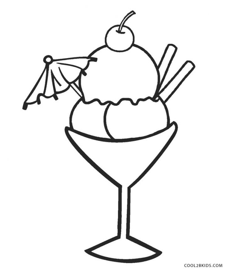 Gelato da Colorare - Disegni per Bambini da Stampare Gelato da Colorare - Disegni per Bambini da Stampare