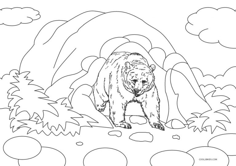 Orsi da Colorare - Disegni per Bambini da Stampare