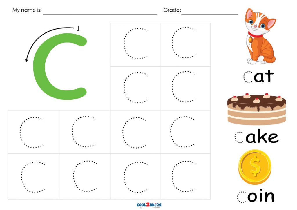Free Printable Letter C Tracing Worksheets free-printable-letter-c-tracing-worksheets