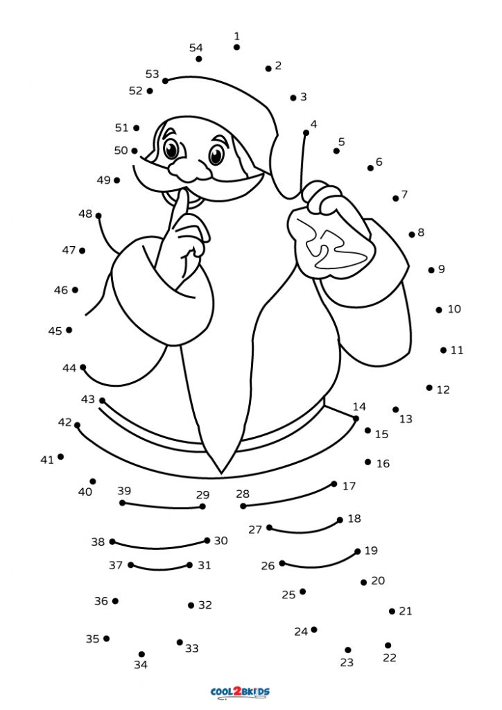 Free Christmas Dot to Dot Printables