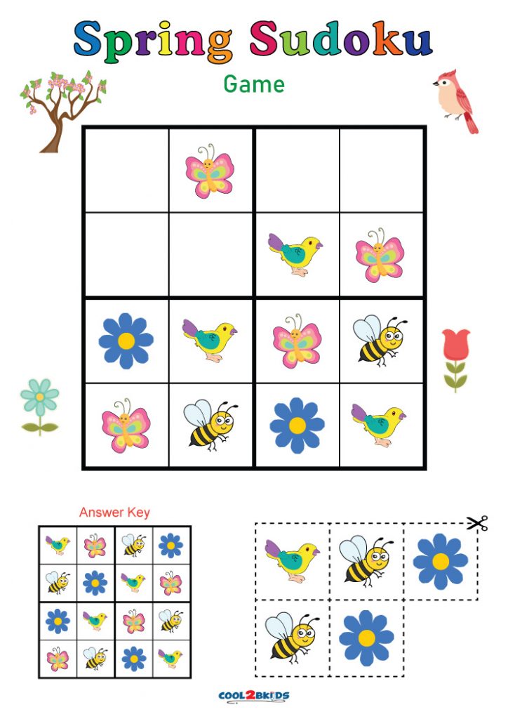 Free Printable Spring Sudoku Puzzles