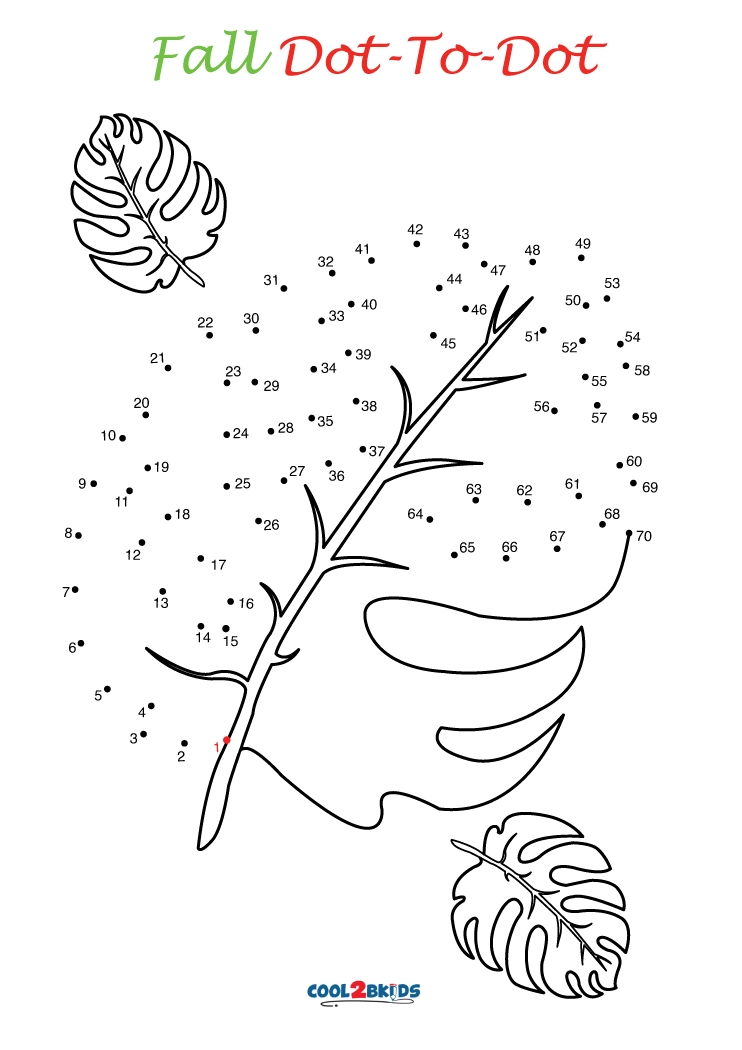 Free Printable Fall Dot To Dot