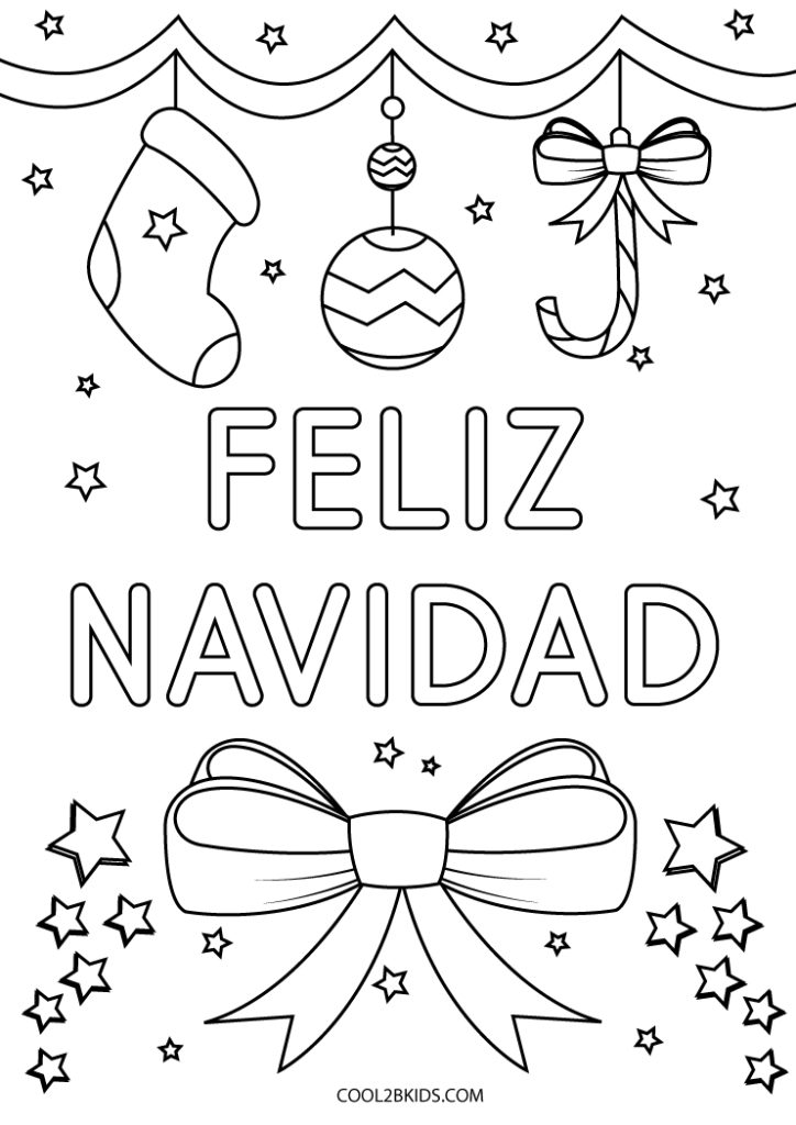 Dibujos de Feliz Navidad Para Colorear - Cool2bKids Dibujos de Feliz Navidad Para Colorear - Cool2bKids