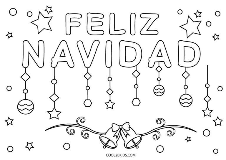 Dibujos de Feliz Navidad Para Colorear - Cool2bKids Dibujos de Feliz Navidad Para Colorear - Cool2bKids